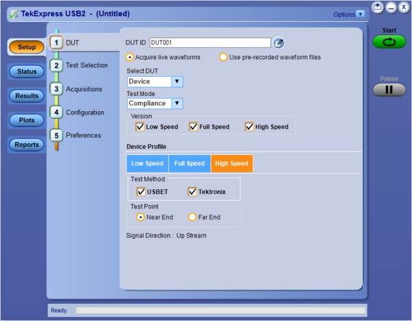USB 2.0 Electrical Compliance Testing Software for 5/6 Series MSO ...