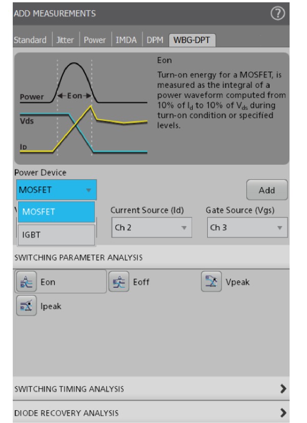 Wide Bandgap – Double Pulse Test Analysis | Tektronix