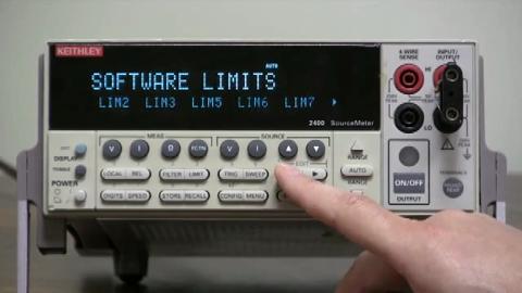 2400 Series - How To Configure the Limits | Tektronix