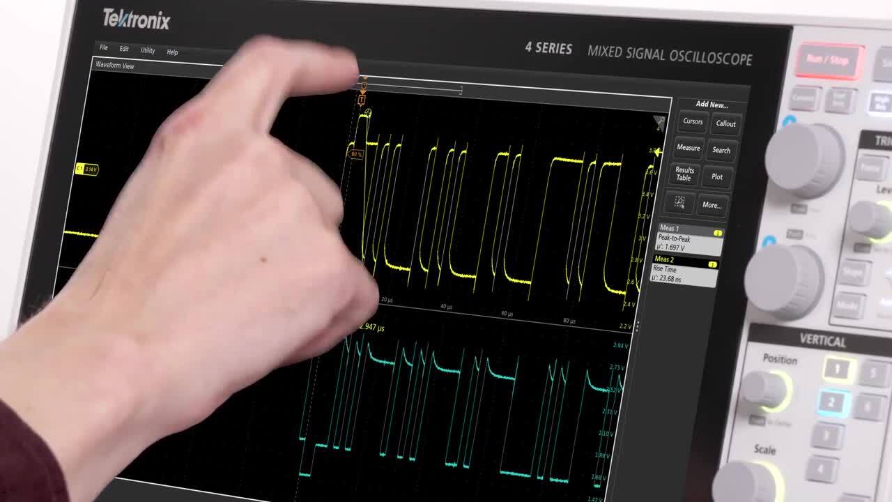 4 Series B MSO - Waveform Display and Controls | Tektronix