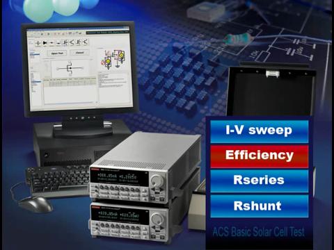 ACS Basic Edition Demonstrations Solar Cell Test | Tektronix