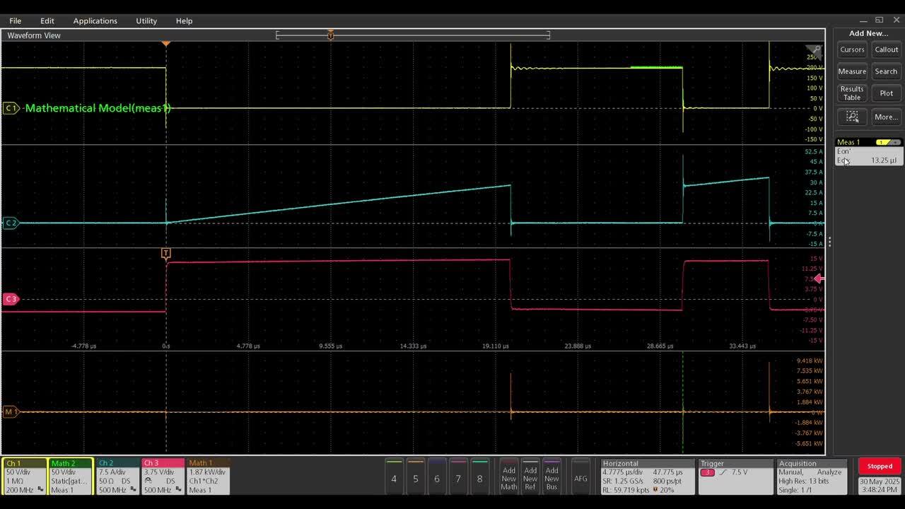 Double Pulse Test Demo Using New Software Deskew Feature | Tektronix