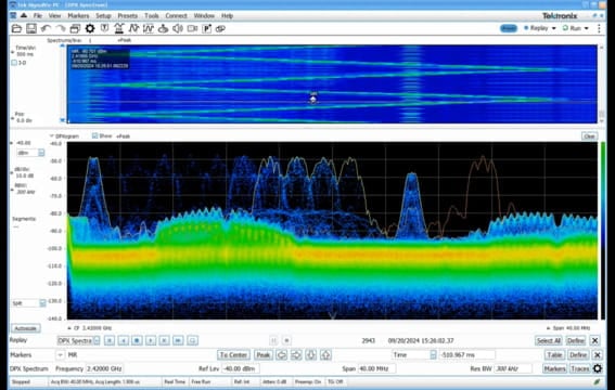 DPXograms for Long Spectrum Records | Tektronix