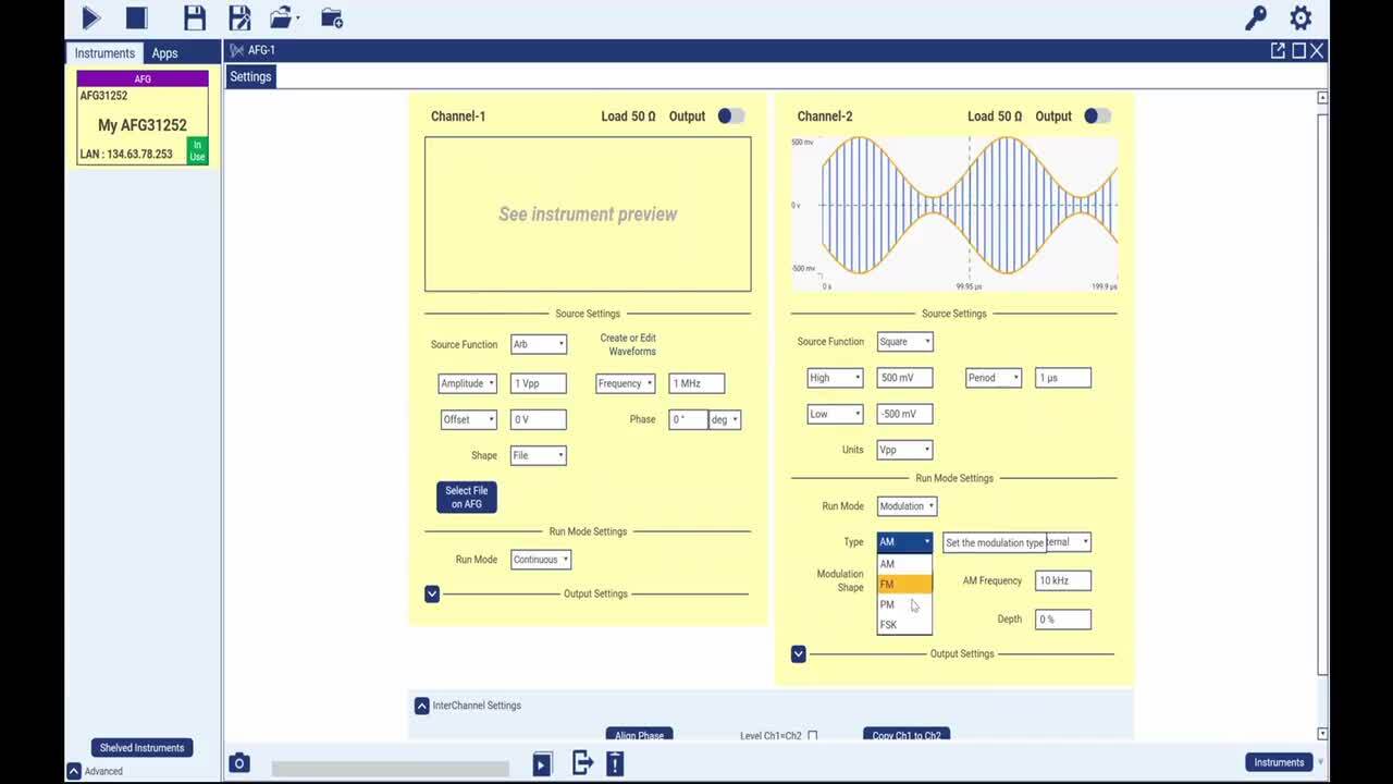 How to Use the Keithley KickStart Software AFG App | Tektronix