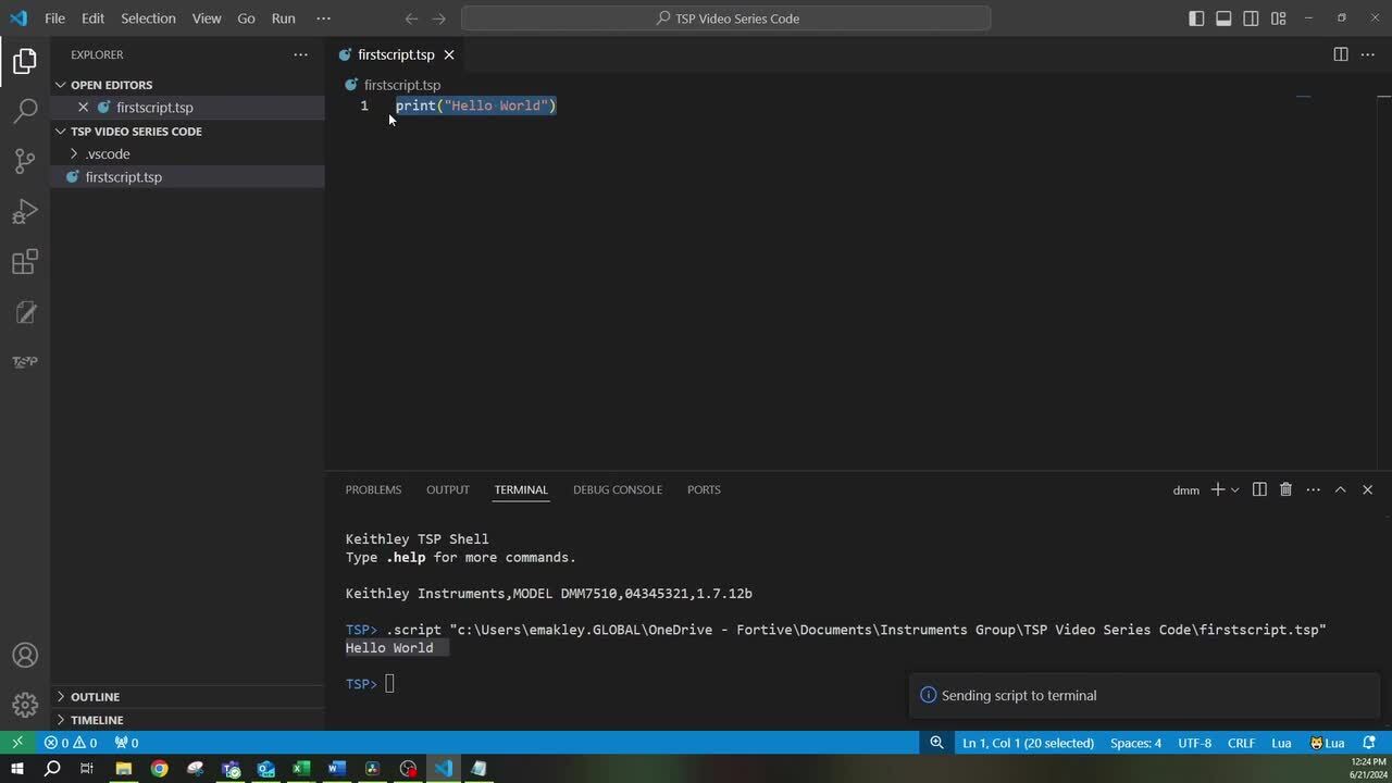 Intro To Scripting Writing Your First Script Tektronix