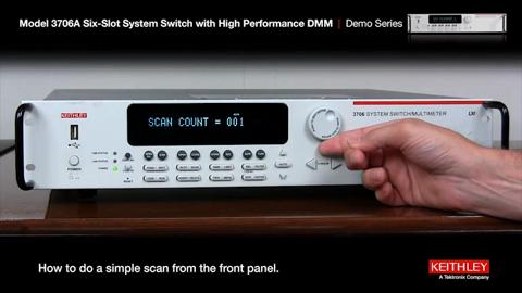 Model 3706A SixSlot System Switch with High Performance DMM Demo Series ...
