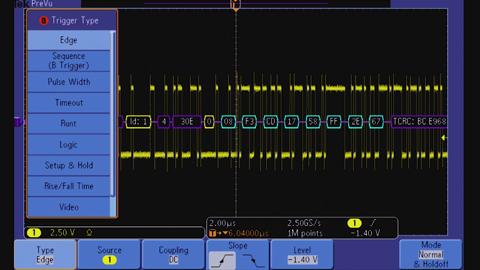 MSO-DPO3000 Series Oscilloscopes FlexRay bus support | Tektronix