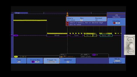 MSO-DPO3000 Series Oscilloscopes LIN bus support | Tektronix