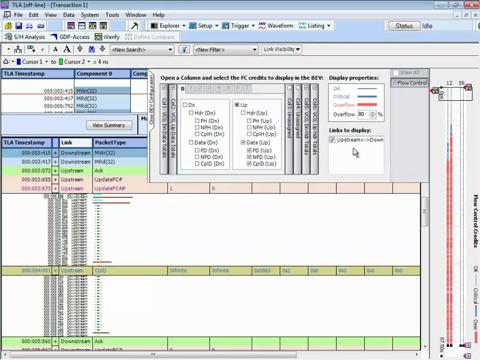 PCI Express 30 Flow Control Configuring the Visualization | Tektronix