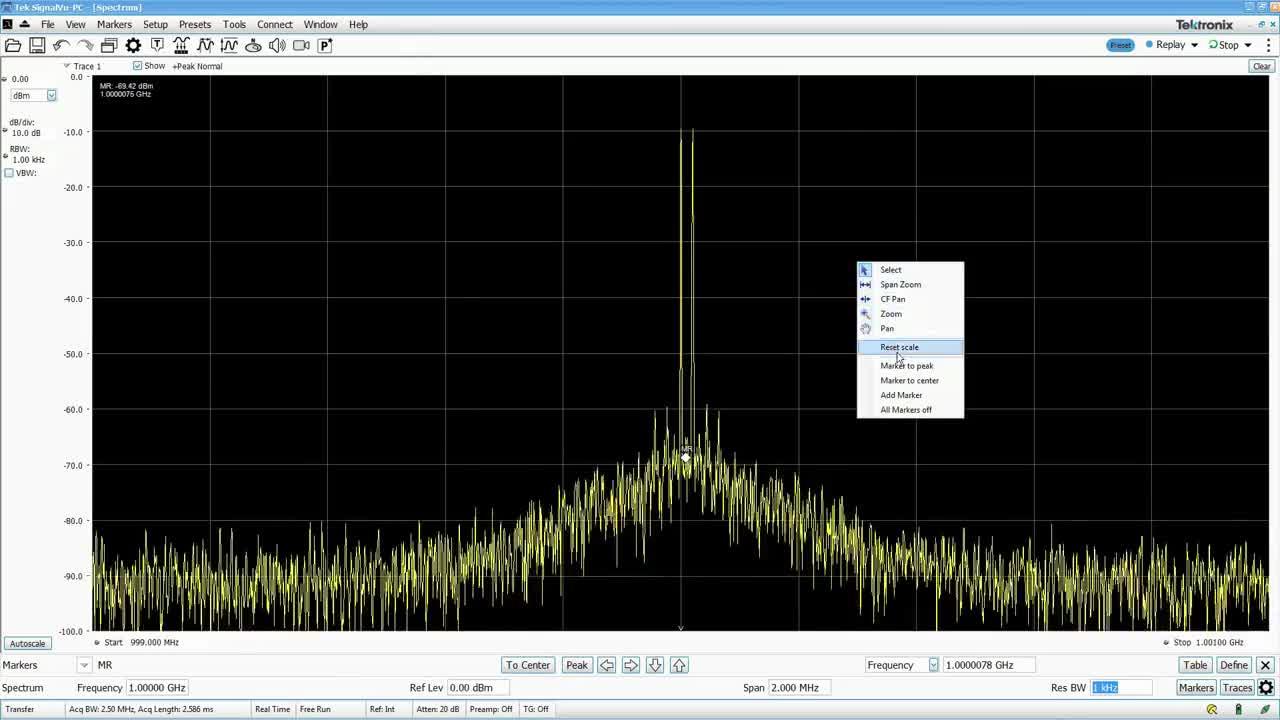 SignalVu-PC Primer - Basics of Spectrum Analysis | Tektronix