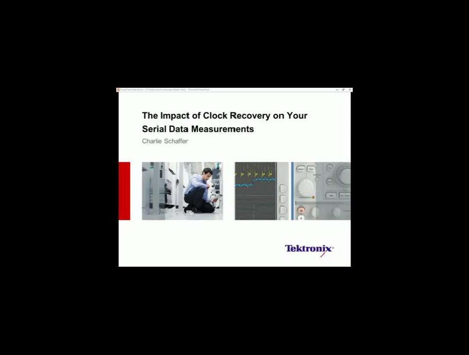 The Impact of Clock Recovery on Your Serial Data Measurements | Tektronix