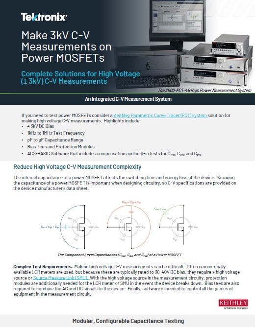 MOSFET Testing System Flyer | Tektronix