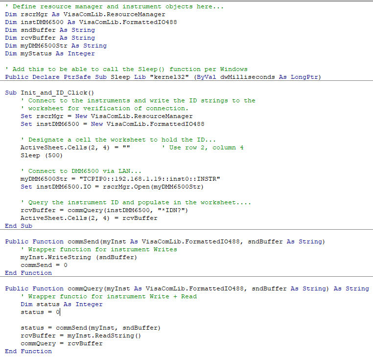 7 Steps To Using Vba In Excel To Control Routing In Test Automation Tektronix
