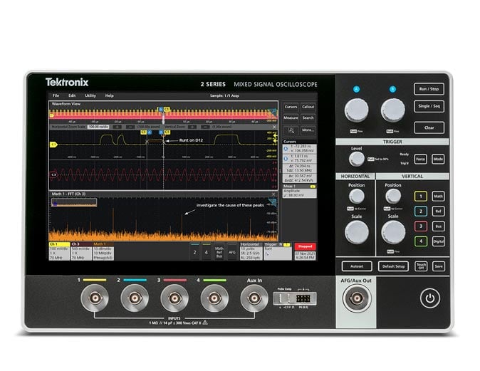 Portable Oscilloscope – 2 Series MSO Mixed Signal | Tektronix