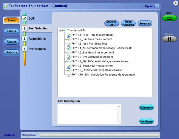 Thunderbolt™ Application Software | Tektronix
