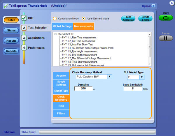 Thunderbolt™ Application Software | Tektronix