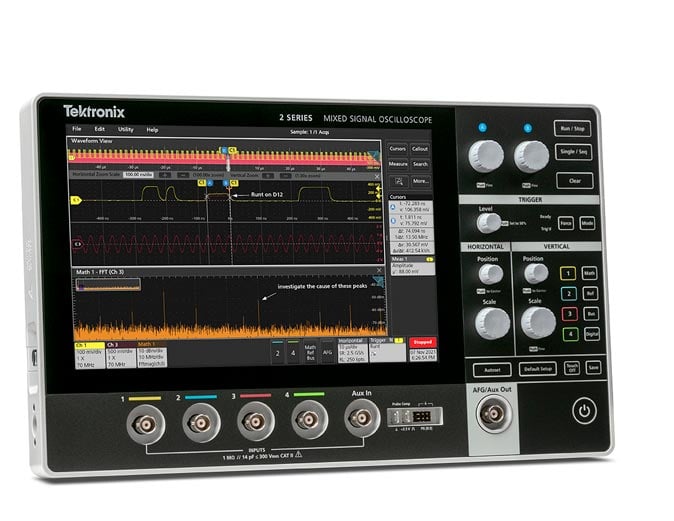Máy hiện sóng tín hiệu hỗn hợp di động MSO 2 Series | Tektronix
